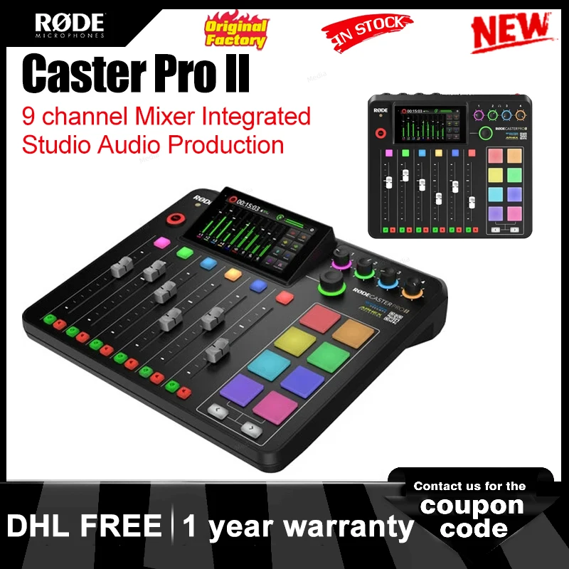 For RODECaster Pro II 9 channel Mixer Integrated Studio Audio ...