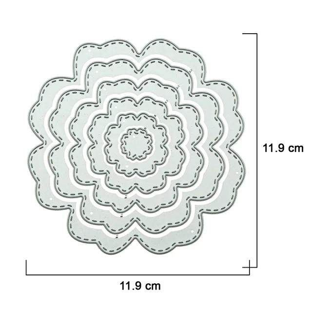 Large Flower Pattern Template
