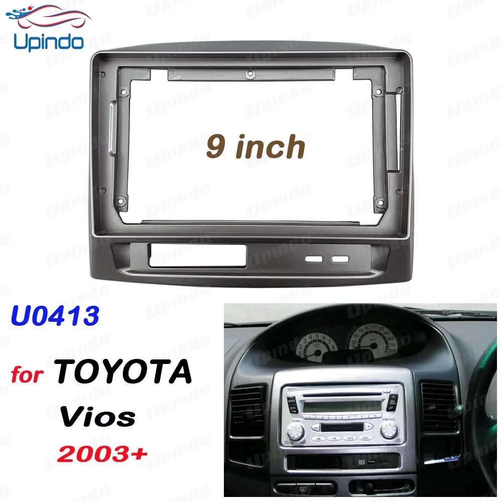 Car-Accessories-2-Din-9-Inch-Radio-Fascia-DVD-GPS-MP5-Panel-Frame-for ...