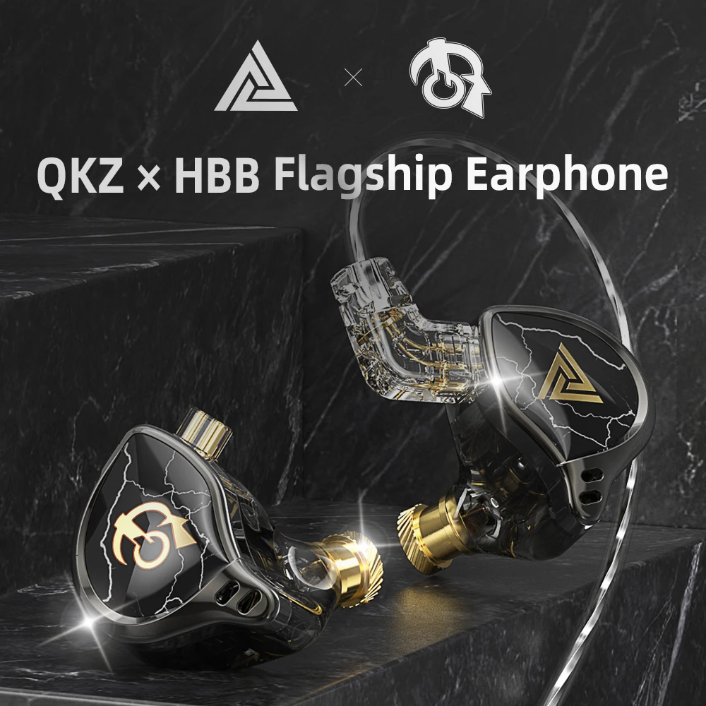 QKZ-X-HBB-Wired-Best-HiFi-In-Ear-Earphones-10mm-Titanium-Coated ...