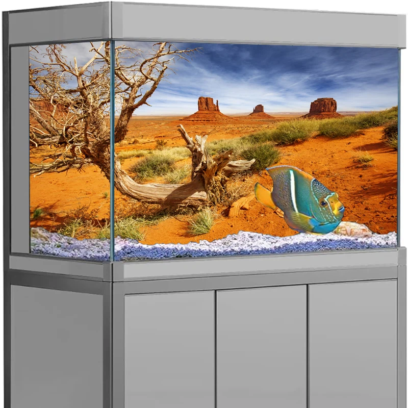 Decoration-Aquarium-Background-Ornament-Poster-Desert-LandscapeThe ...