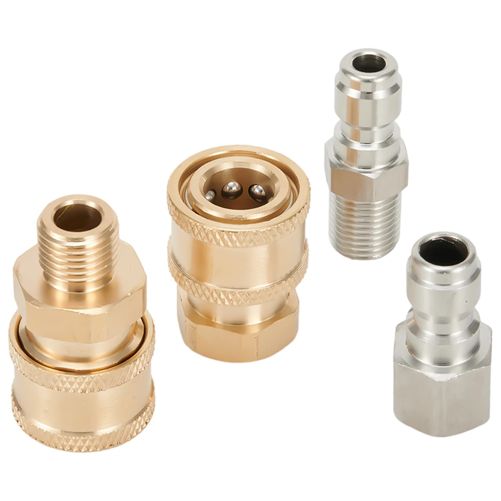1/4" High Pressure Cleaner Fitting Adapter Quick Release Connector For ...