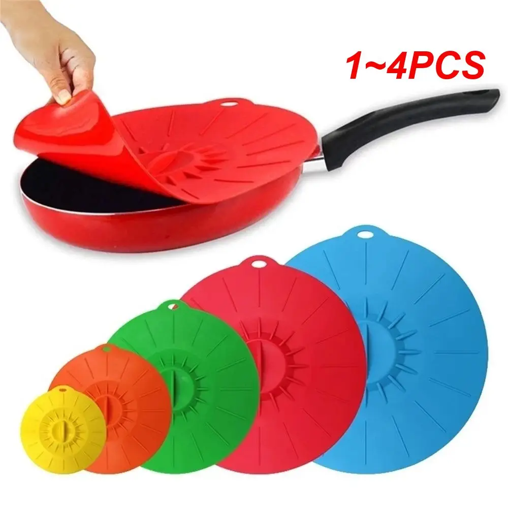 1-4PCS-Universal-Silicone-Suction-Lid-Easy-Vacuum-Seal-Stretch-Sealer ...