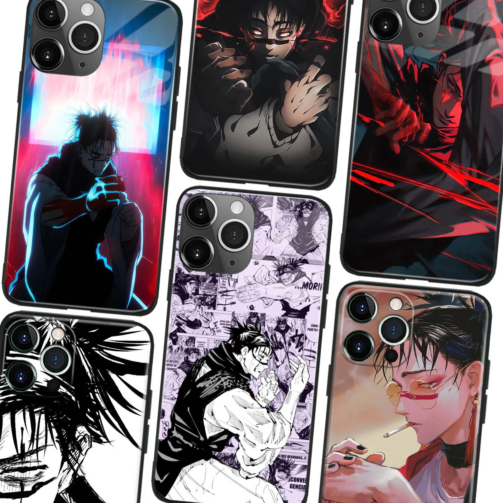 Choso-JJK-Anime-Unique-Design-Black-Frame-Phone-Case-for-iPhone-13-12 ...