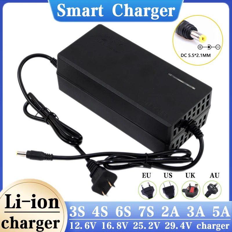 12.6V 16.8V 25.2V 29.4V 1A 2A 3A 5A 10A lithium battery charger ...