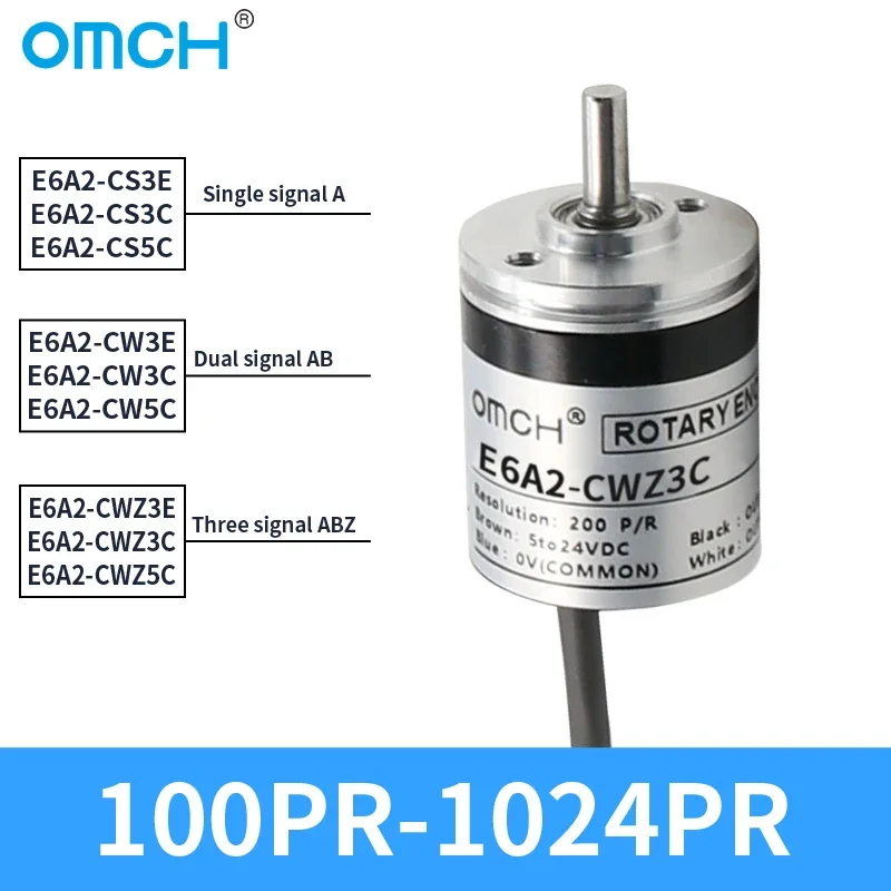 E6A2-Rotary-Encoder-E6A2-CS3E-CW3E-CWZ3E-A-Signal-AB-Signal-ABZ-Signal ...