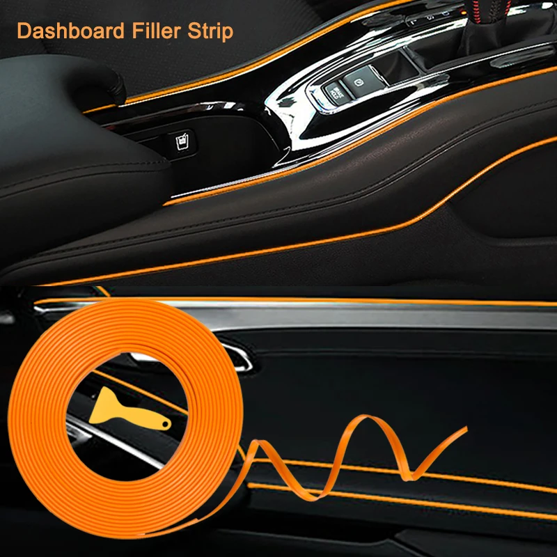 Orange-Car-Decoration-Strip-Auto-Dashboard-Filler-Strip-Car-Center ...