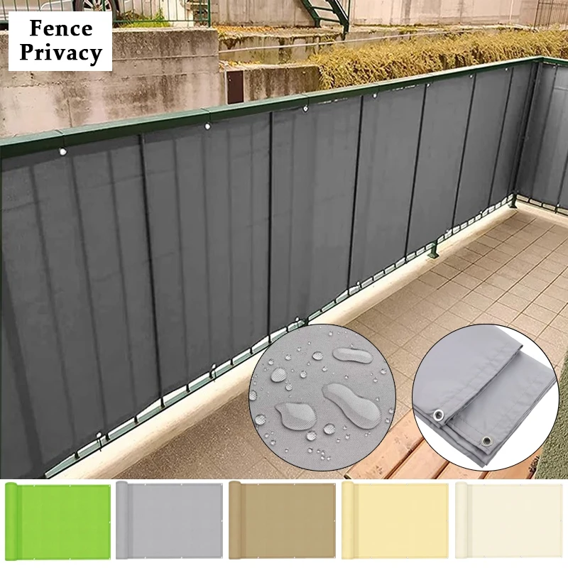 300D-Waterproof-Fence-Sail-Balcony-Railing-Privacy-Screen-Rainproof ...