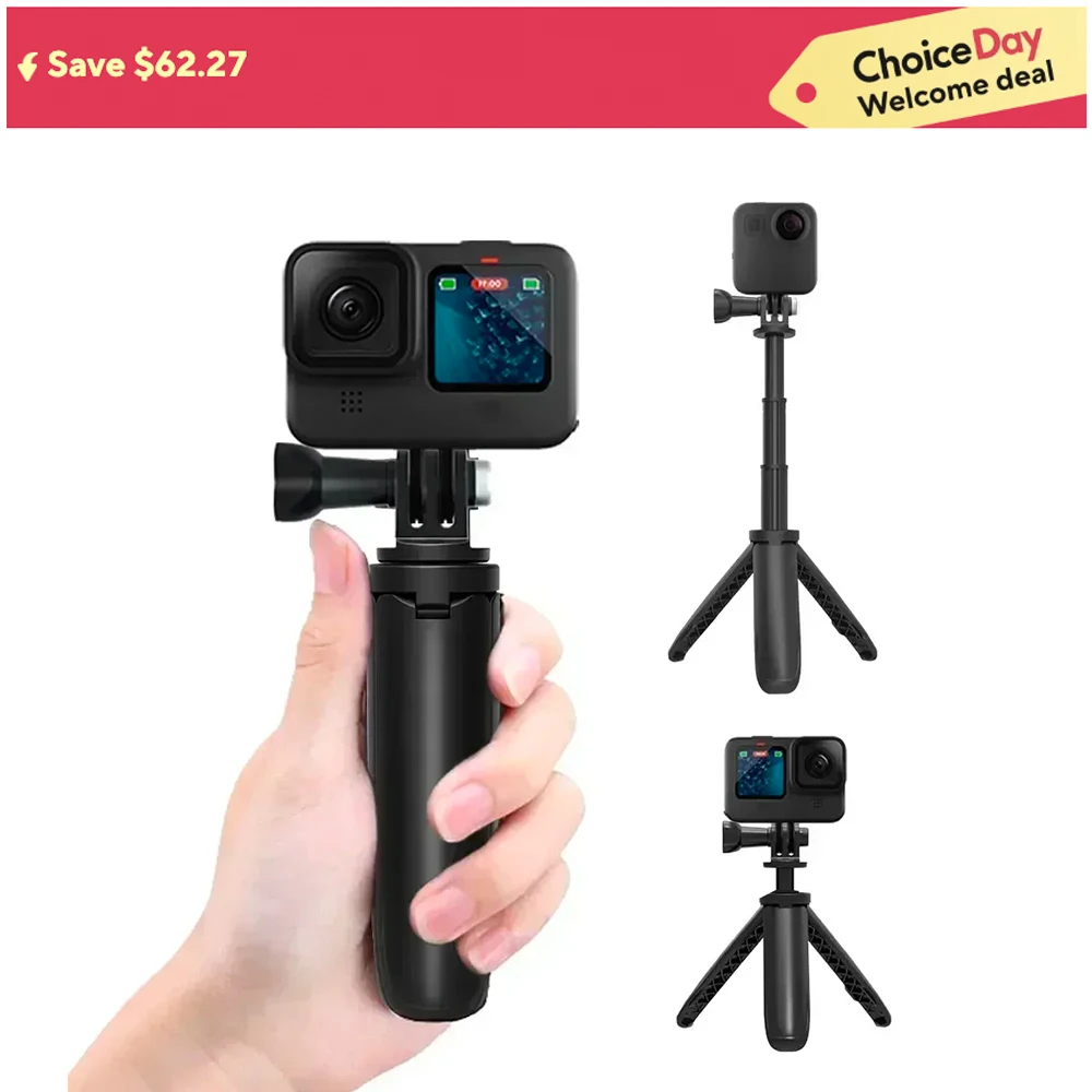 Portable Handheld Selfie Stick Sports Photography Camera Stand ...