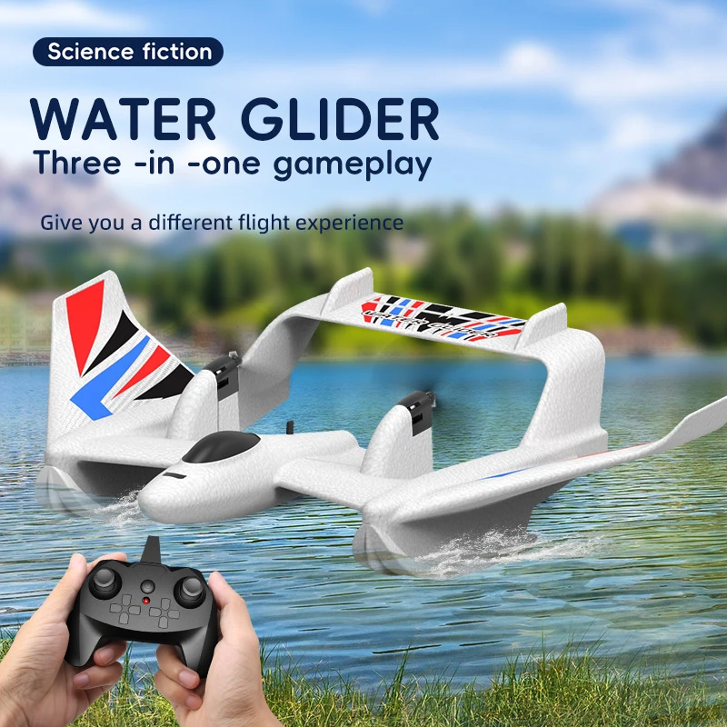 Amphibious-Waterproof-Gyro-Stabilized-RC-Plane-Boat-EPP-Foam-Water-Land ...