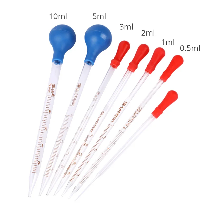 0-5ml-1ml-2ml-3ml-5ml-10ml-Glass-Scale-Line-Dropper-Pipette-Lab-Dropper ...