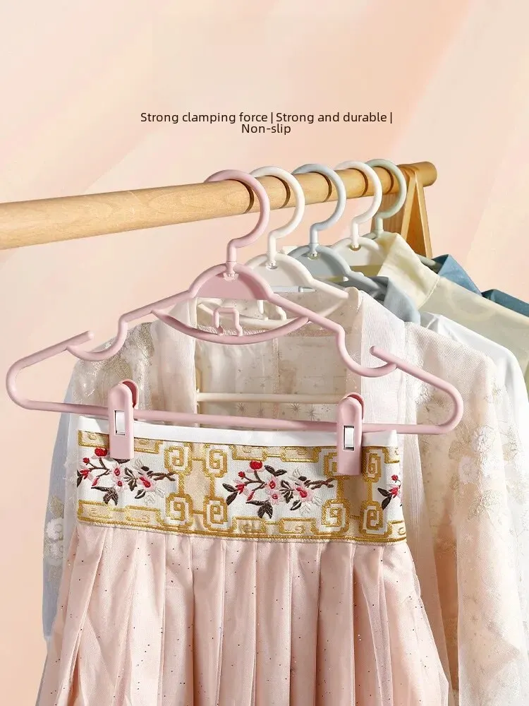 Cute-Hanfu-Clothes-Hanger-Set-Clip-Ancient-Costume-Storage-One-piece ...