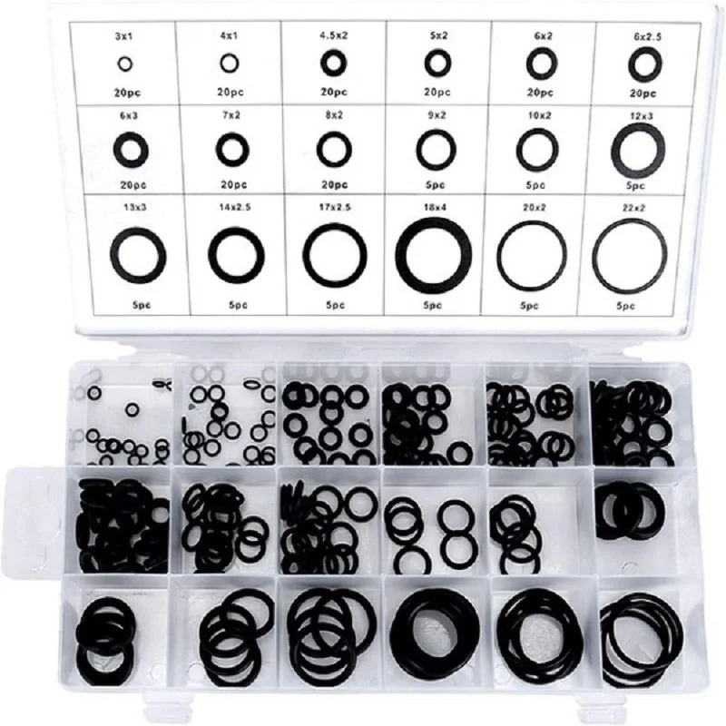 225pcs Rubber O Ring O-Ring Washer Seals Watertightness Assortment ...