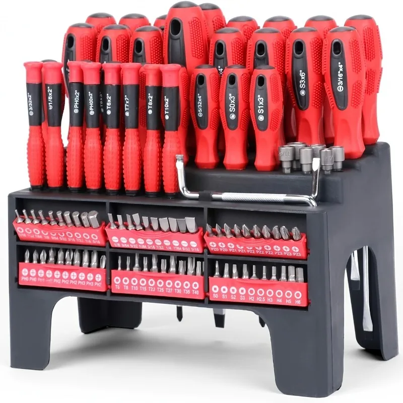 100pcs-Cr-V-Magnetic-Screwdriver-Set-with-Plastic-Racking-Best-Tools ...