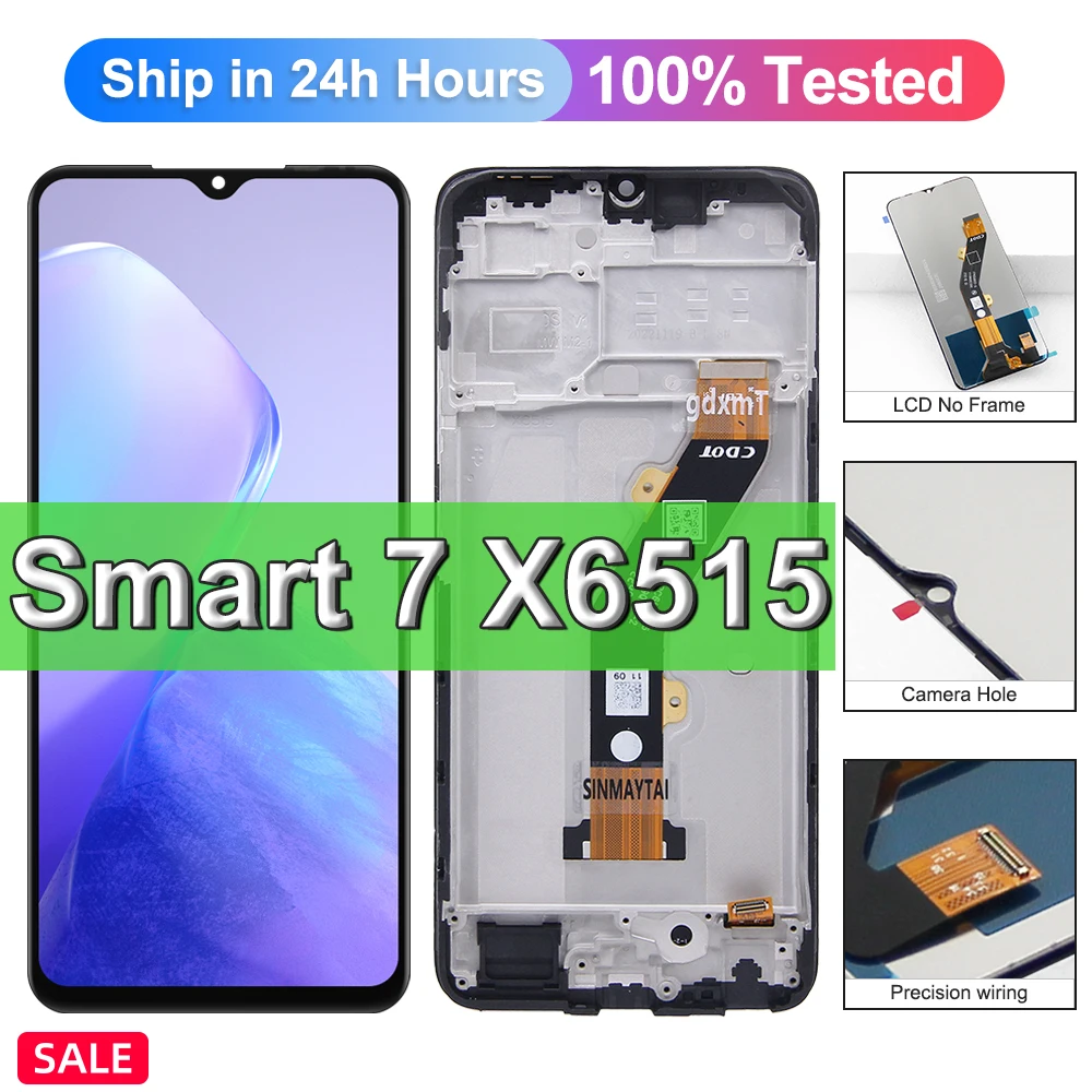 LCD For Infinix smart 7 / 7 HD X6515 X6516 LCD Display Touch Screen ...