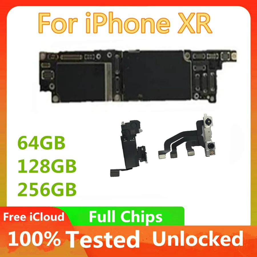Original-Unlocked-Motherboard-For-iPhone-XR-Full-Chips-IOS-System-Clean ...