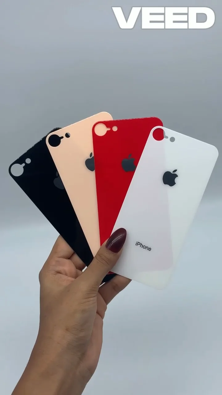 Tempered Back Glass Protector for iPhone 6, 7, and 8, 9H Hardness, HD ...