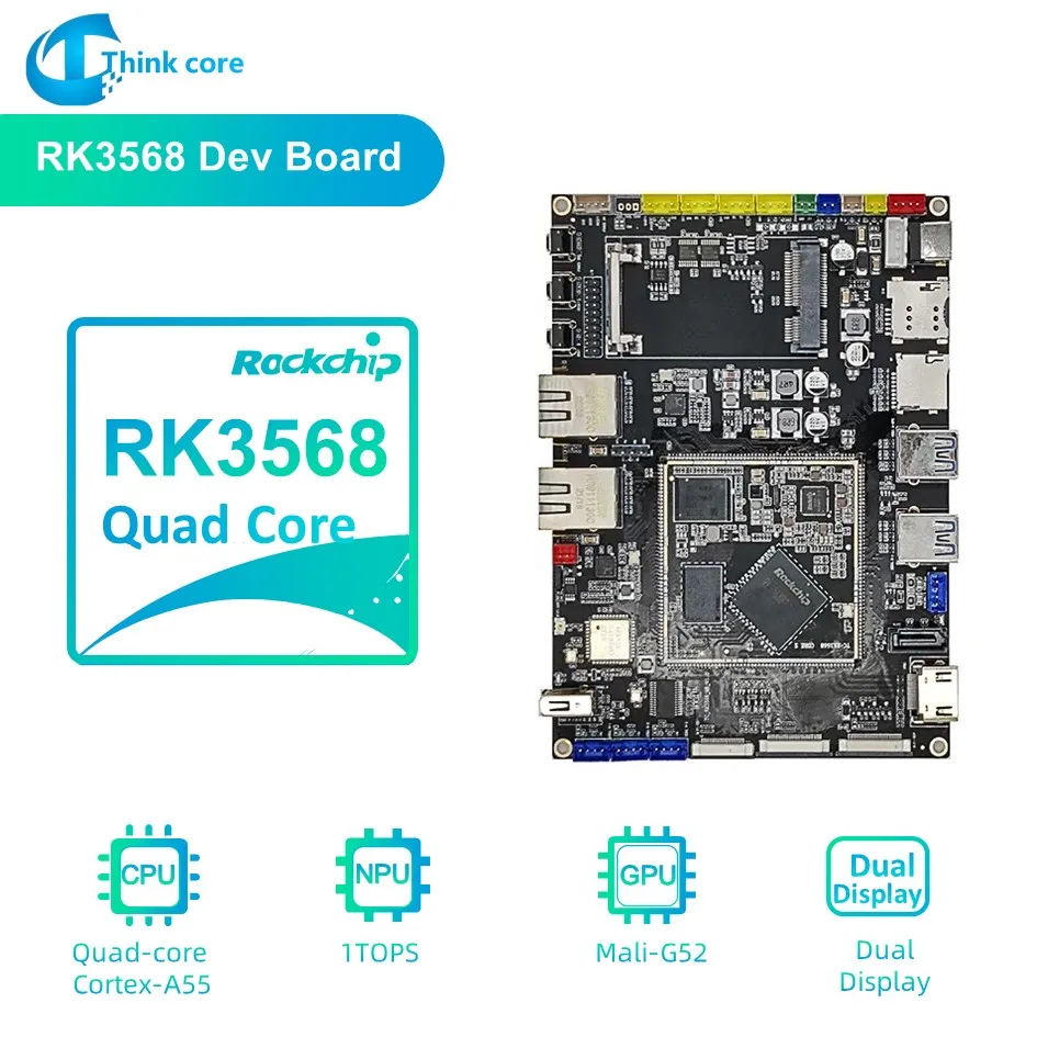High Quality Quad Core Rockchip Board RK3568 Development Board Dual ...