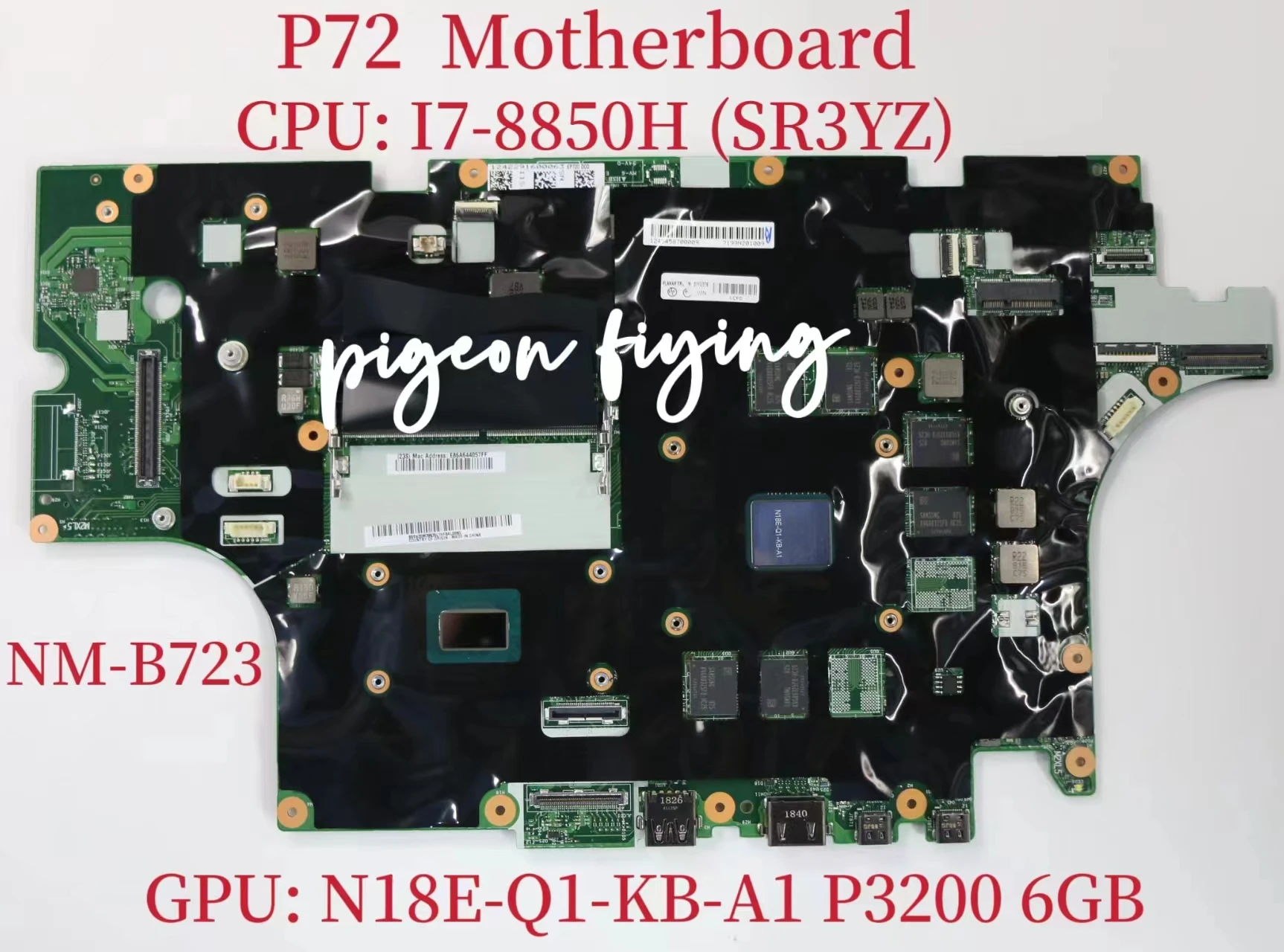EP720 NM-B723 Mainboard For Lenovo ThinkPad P72 Laptop Motherboard CPU ...