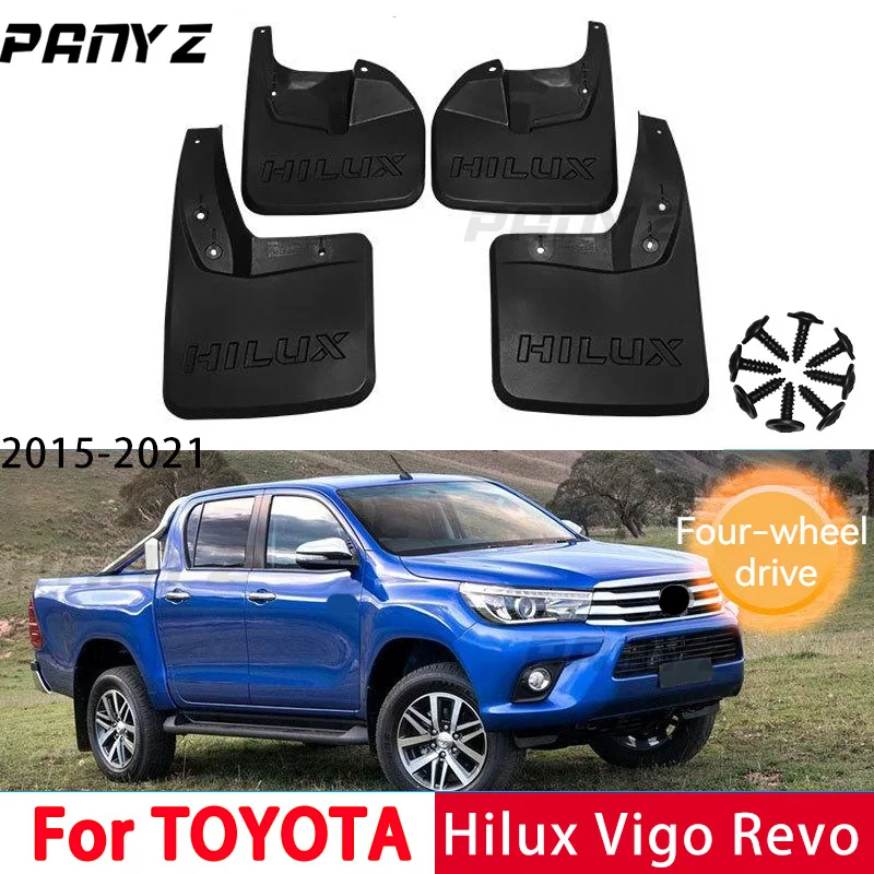 Mud Flaps For Toyota Hilux Vigo Revo 2015-2021 Splash Guards Fender ...