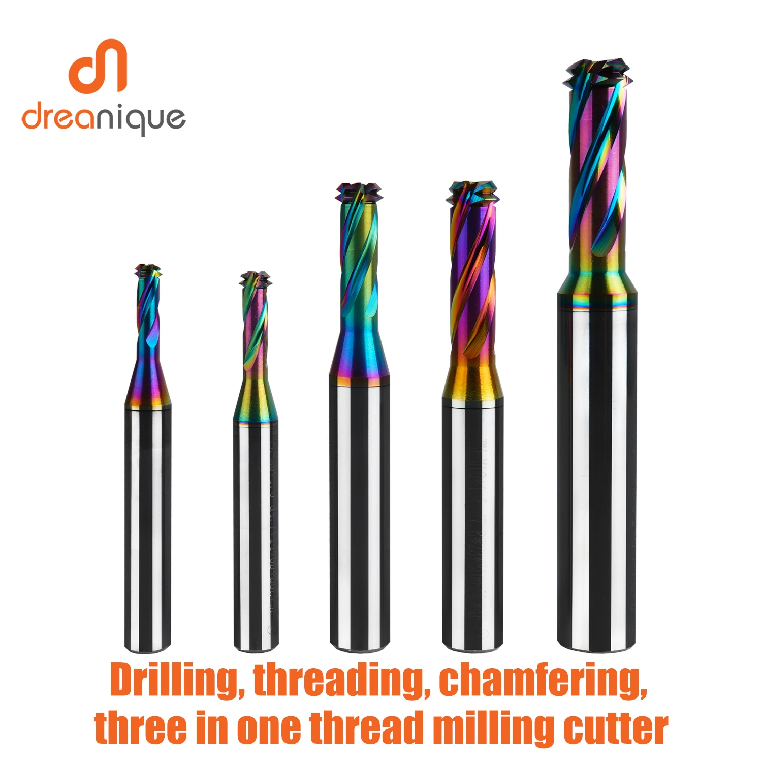 Dreanique-1pc-ISO-Solid-Carbide-Thread-End-Mill-Metric-60-Degrees-M1-6 ...