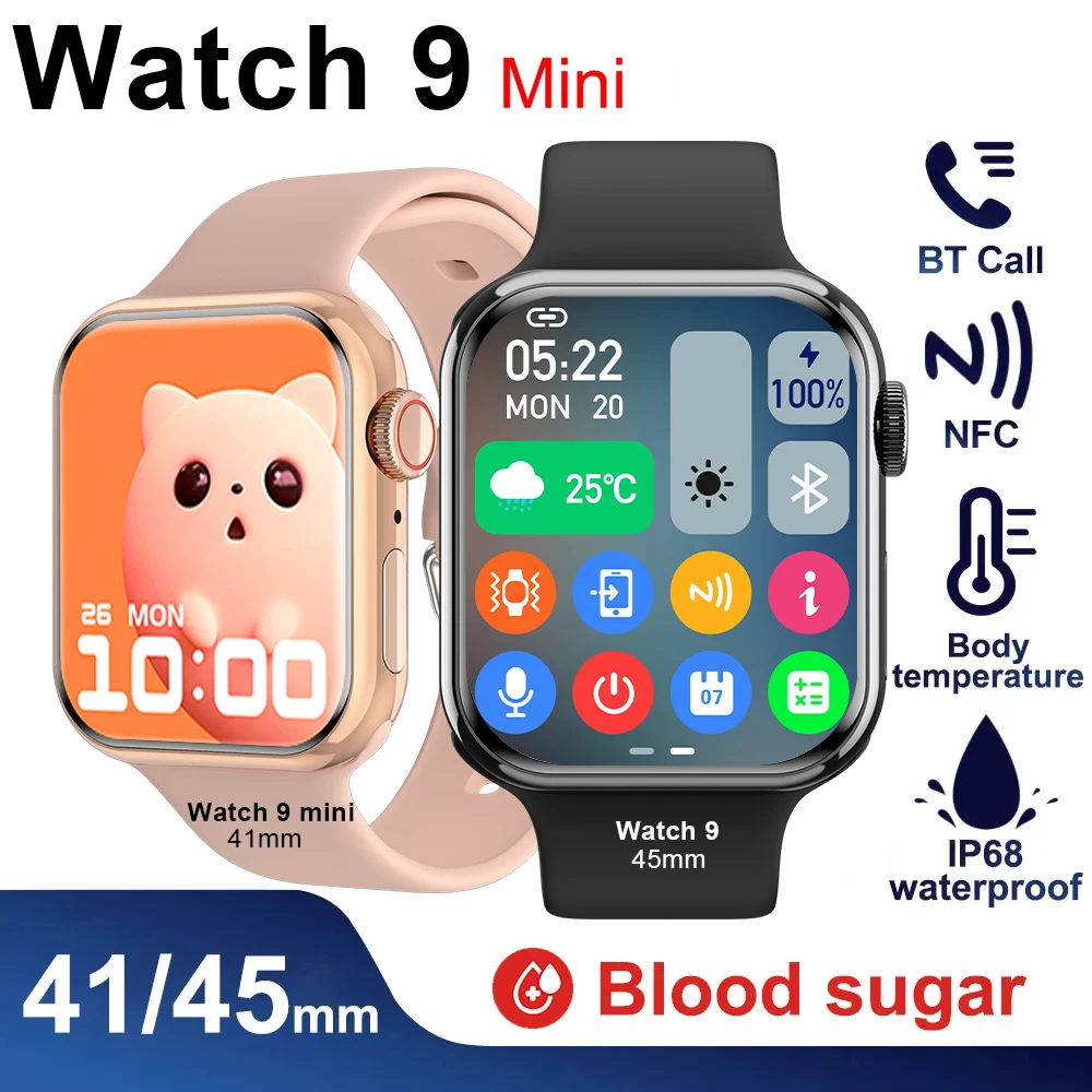 Watch-9-Mini-41mm-2023-Bluetooth-Call-Smart-Watch-Men-NFC-Health ...