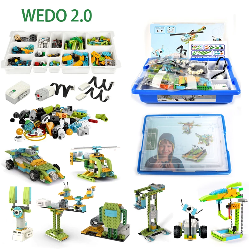 NEW WeDo Robotics Construction Bulk Motors Sensor Bricks Parts Building ...
