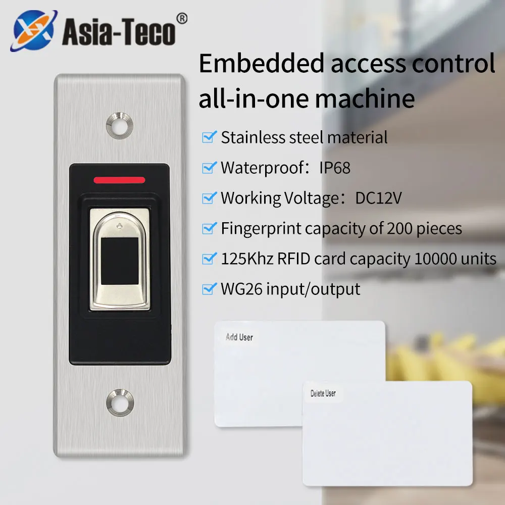 IP68-Waterproof-Metal-Fingerprint-Access-Control-Keypad-Concealed ...