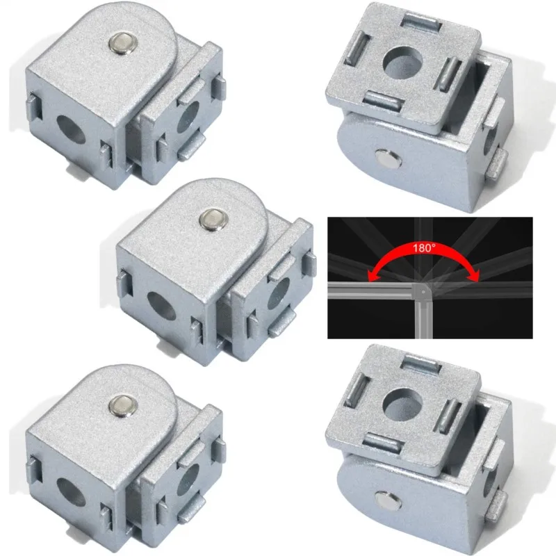 Zinc-Alloy-Pivot-Joint-for-Aluminum-Extrusion-Profile-2020-3030-4040 ...