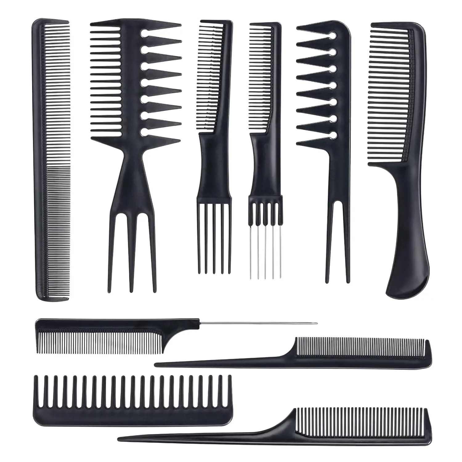 10PCS-Styling-Hair-Comb-Hair-Stylists-Professional-Styling-Comb-Set ...
