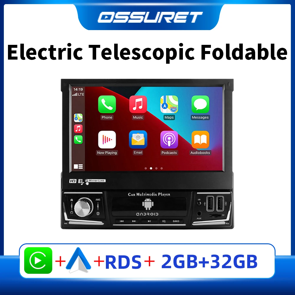 1 Din Android Car Radio Player for Universal Car Stereo Electric ...