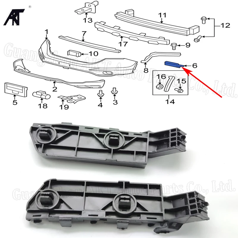 2pcs-Front-Bumper-Bracket-Left-Right-71198-SWA-003-71193-SWA-003-For ...