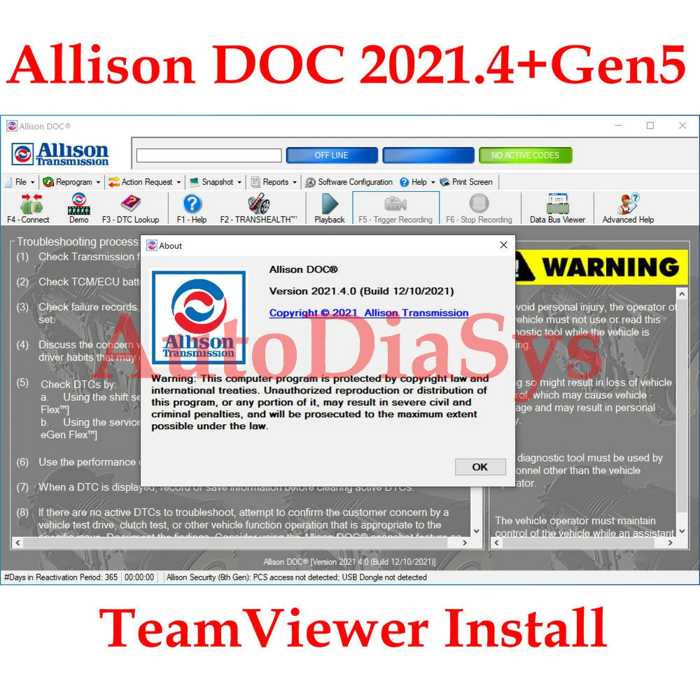 2022 Universal Allison Doc Full Version v2021.4 + Gen 5 Data Files With ...