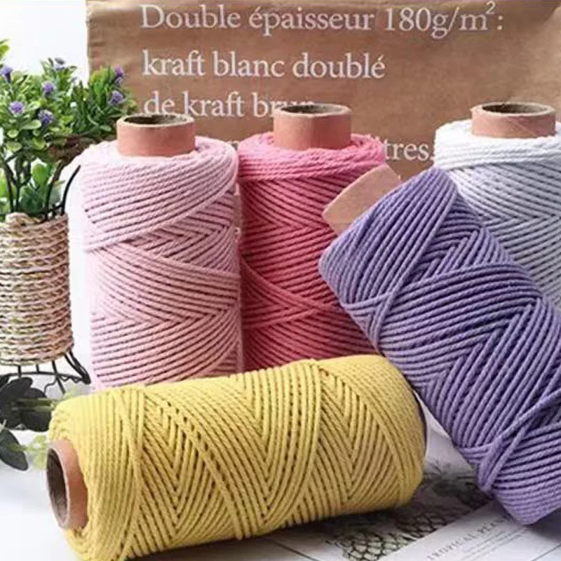 2mm Knitted Crochet Yarns For DIY Handbag Purse Basket Chunky Trapillo ...