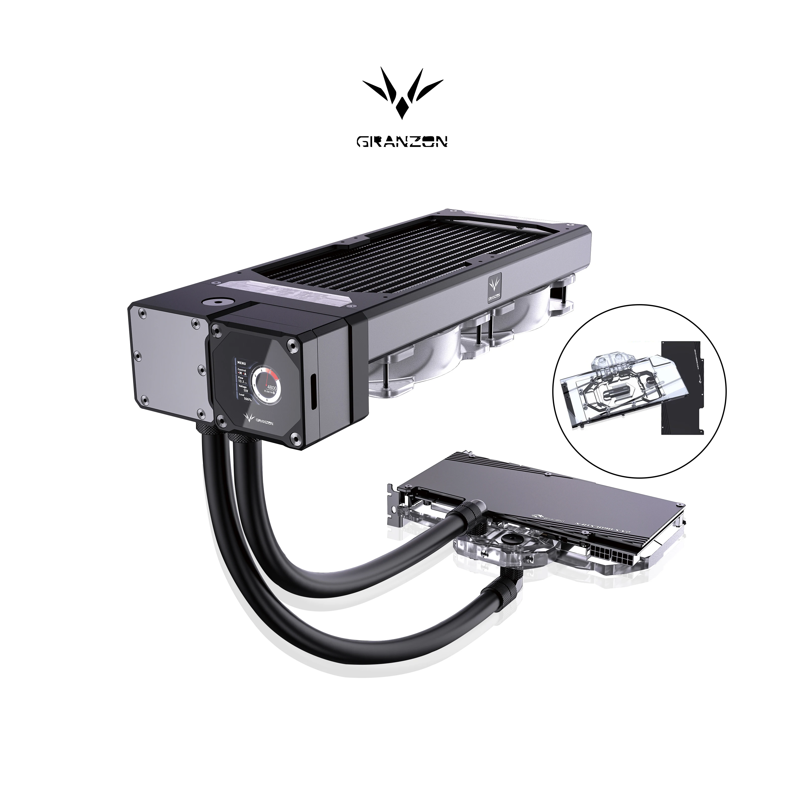 Granzon Water Cooling Kit for RTX 3070/ 3080/ 3090 RX6900X AIO GPU ...