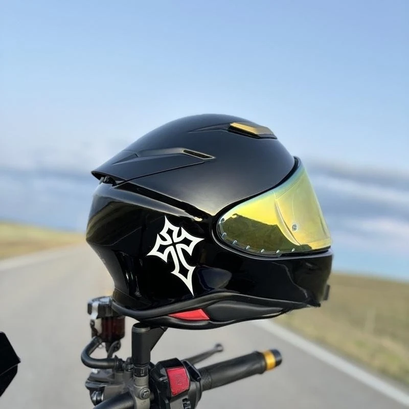 Cross Design Sticker Waterproof Sunproof for Helmet Window Laptop ...