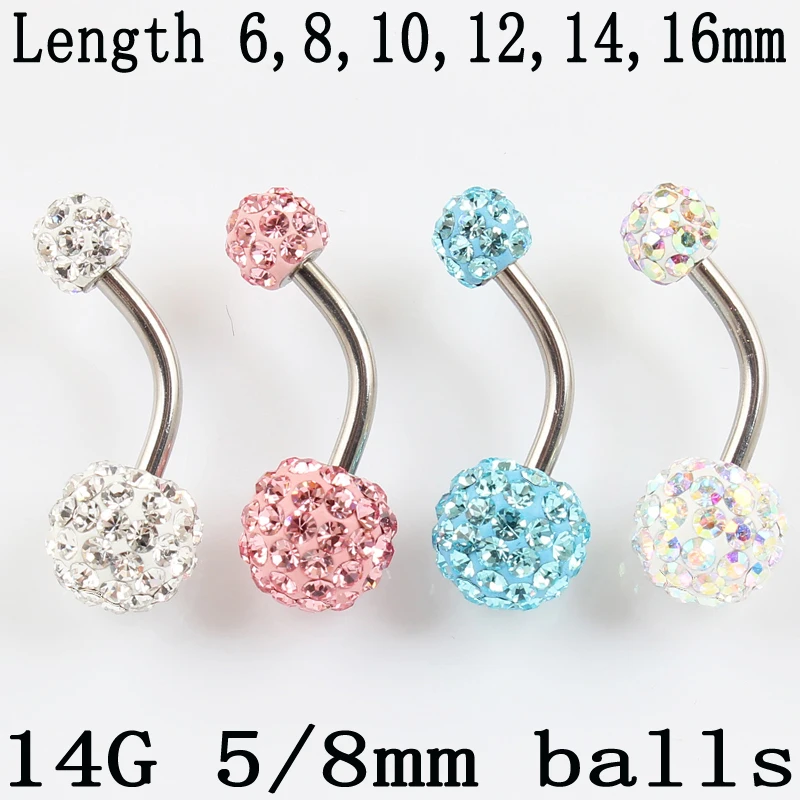 Belly Ring Fashion Woman Body Piercing Jewelry Belly Button Ring ...