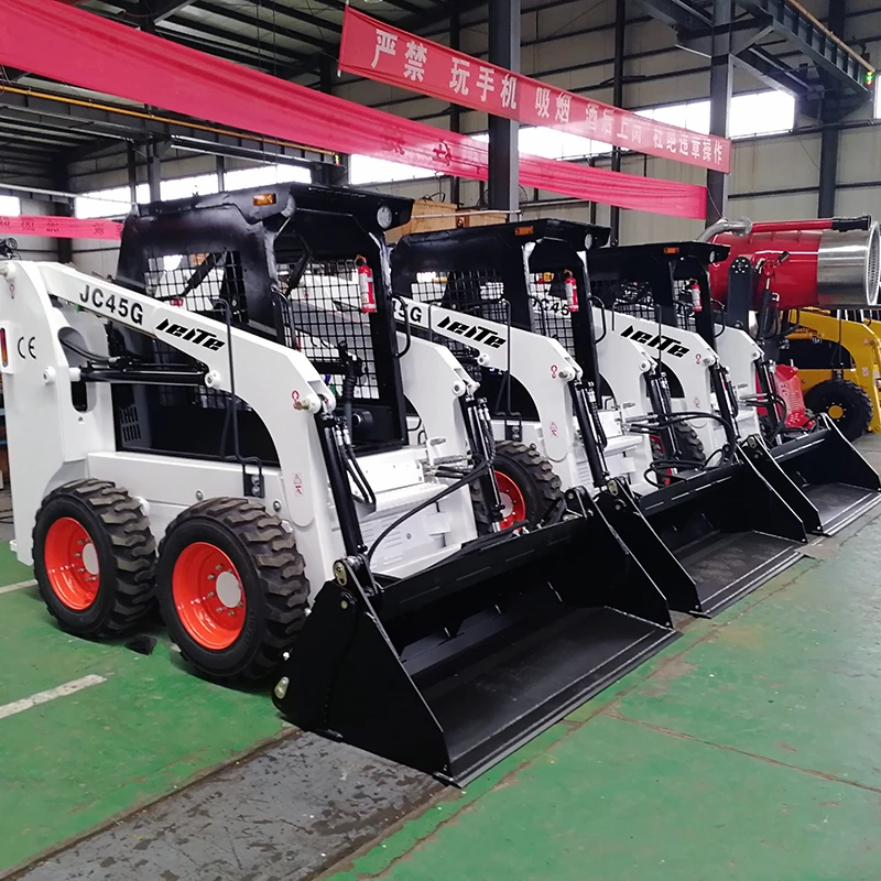 China micro skid steer loader with bucket attachment hydraulic small ...