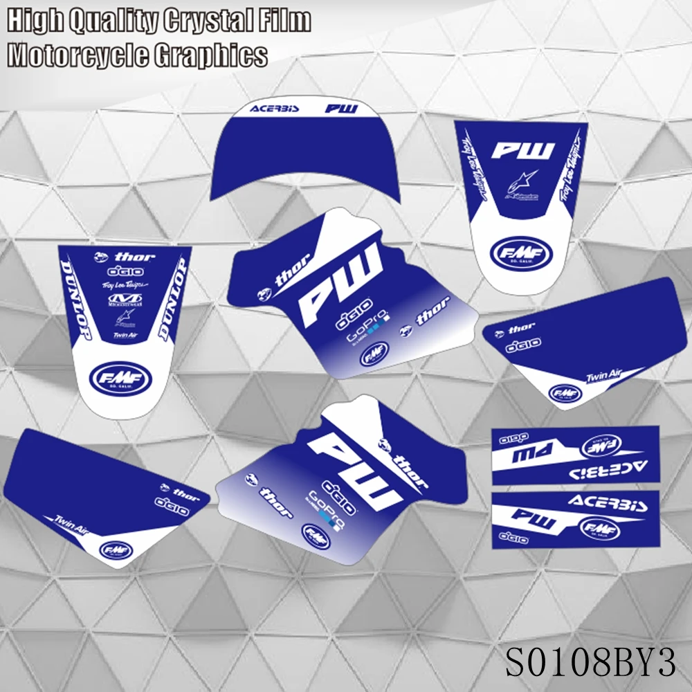 For YAMAHA PW 50 PW50 Full Graphics Decals Stickers Motorcycle ...