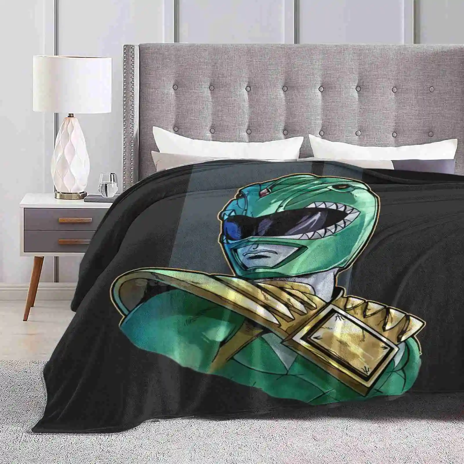 The-Green-Ranger-Soft-Warm-Light-Thin-Blanket-90s-00s-10s-Zeo-Turbo ...