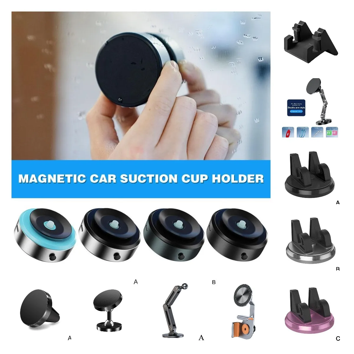 Intelligent-Car-Mount-Mobile-Phone-Holder-Magnetic-Vacuum-Adsorption ...