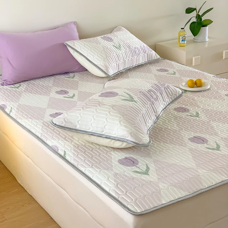 Summer Cool Sleeping Bed Mat Soft Comfortable Latex Mattress Washable ...