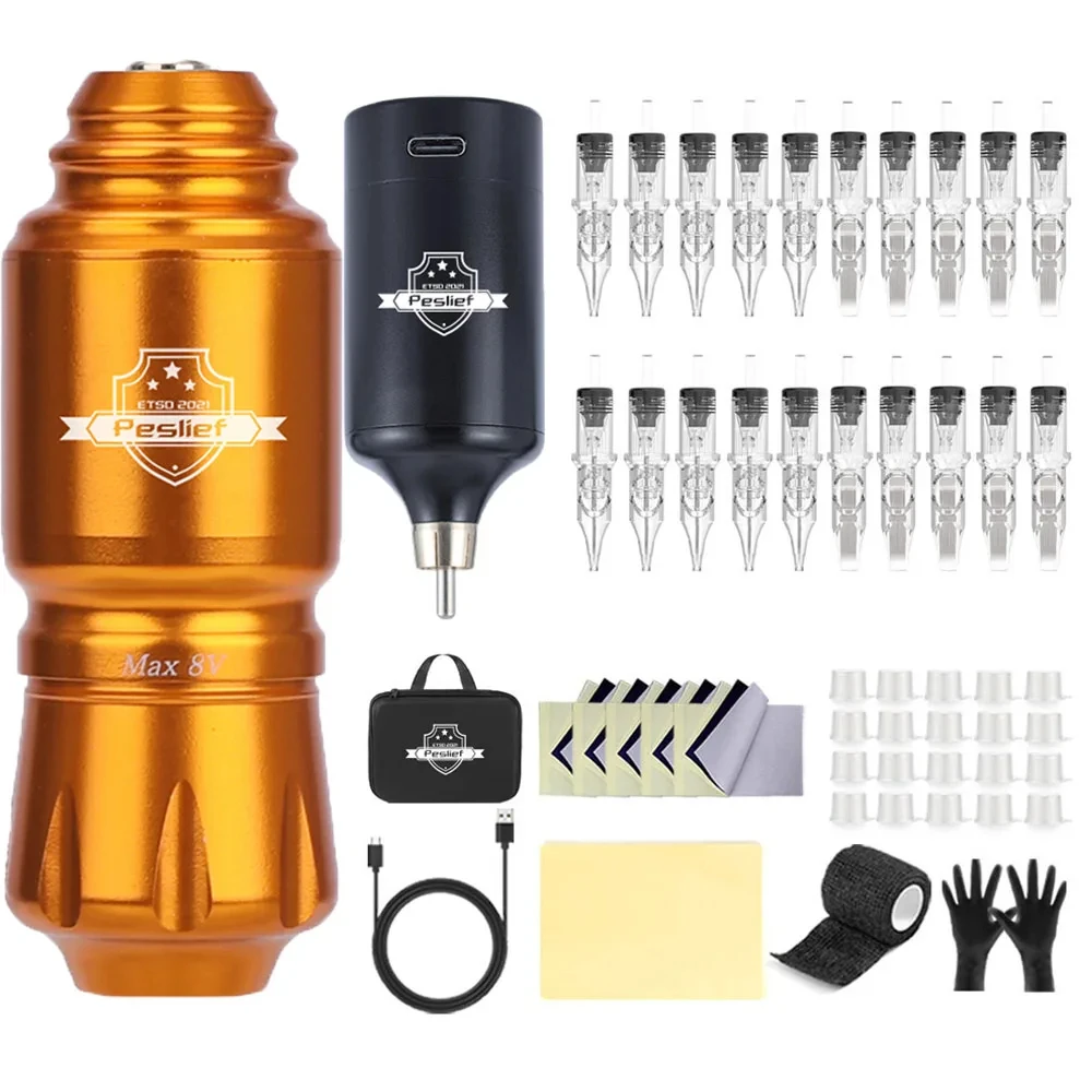 Professional-Rocket-Tattoo-Machine-Set-Rotary-Tattoo-Pen-Kit-Power ...
