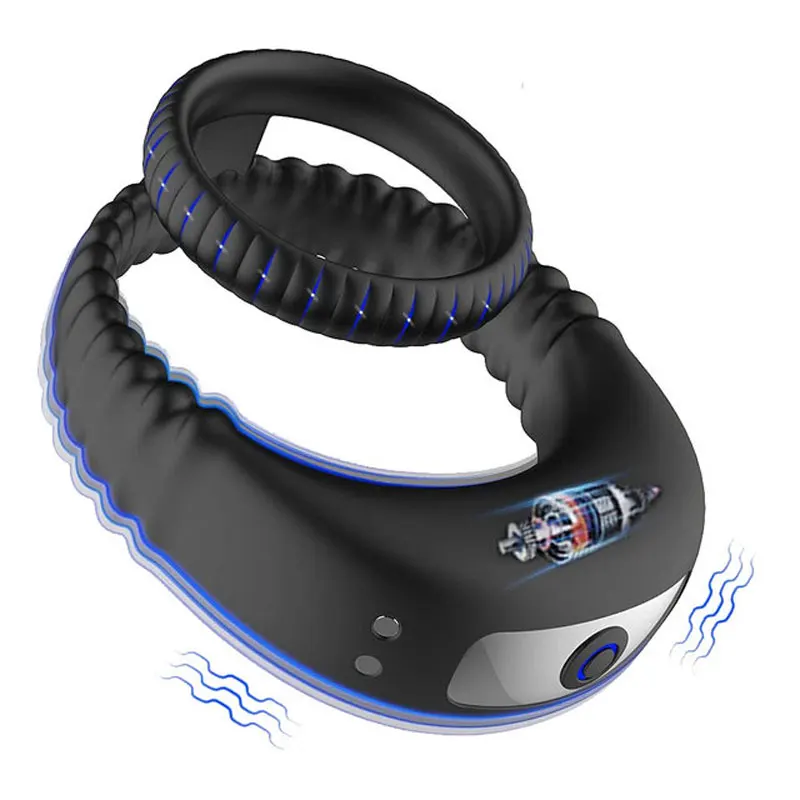 GAINE DE PENIS,A--Anneau de pénis vibrant, masseur de Prostate à 10 ...