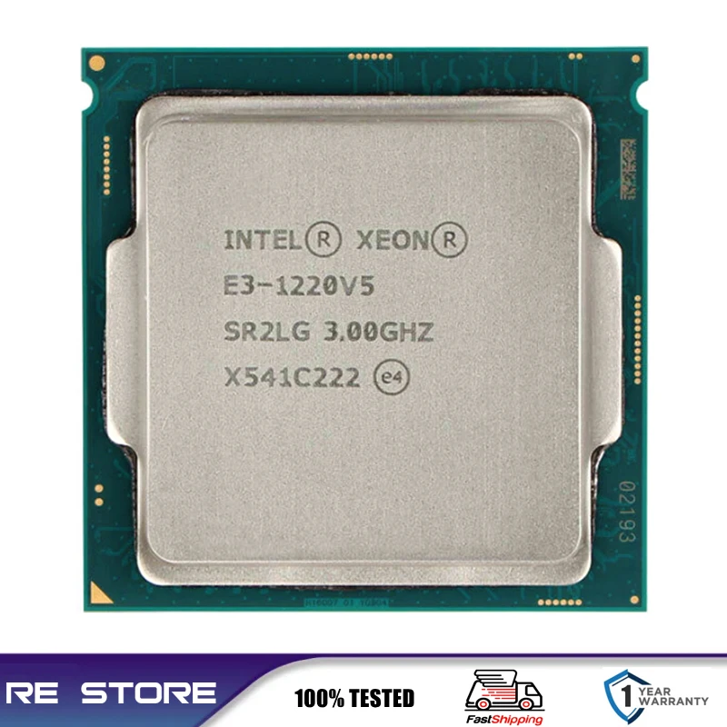 Used-Intel-Xeon-E3-1220-V5-3GHz-8MB-4-Core-LGA-1151-CPU-Processor-E3 ...