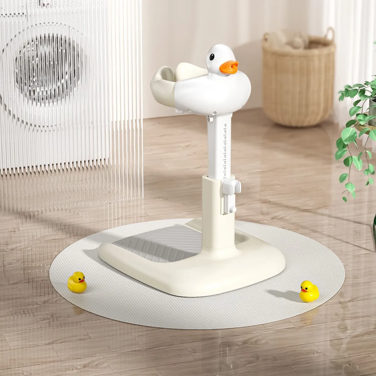 Foldable Baby Bath Support Adjustable Baby Shower Stand Portable Baby ...
