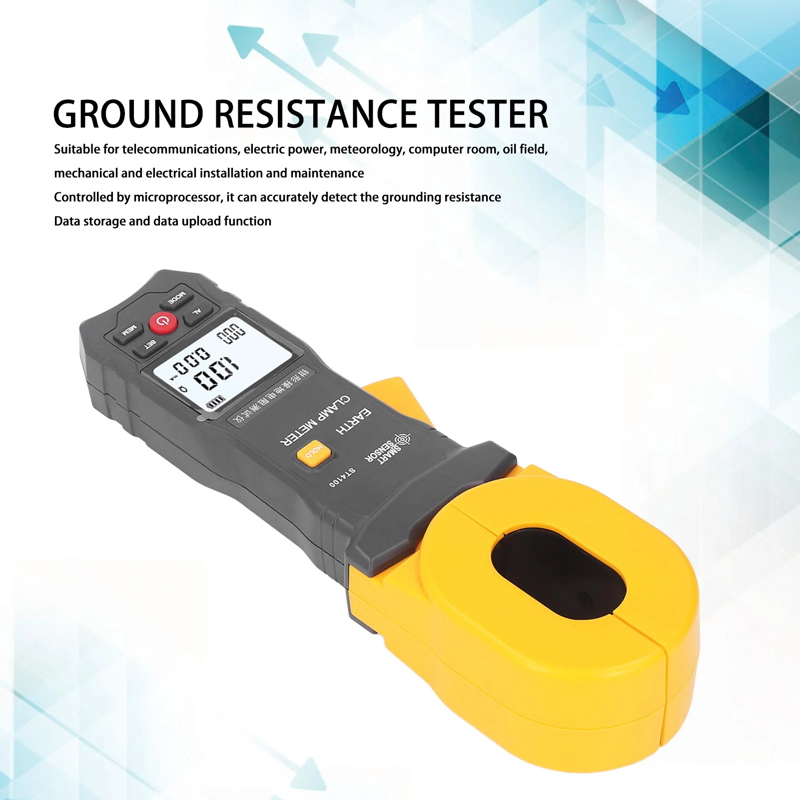 LCD-Digital-Clamp-Ground-Resistance-Meter-Auto-Power-Off-Clamp-Earth ...