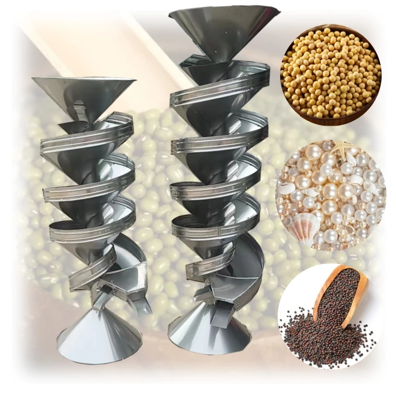 Small-Soybean-Grain-Separator-Stainless-Steel-Spiral-Round-red-bean ...