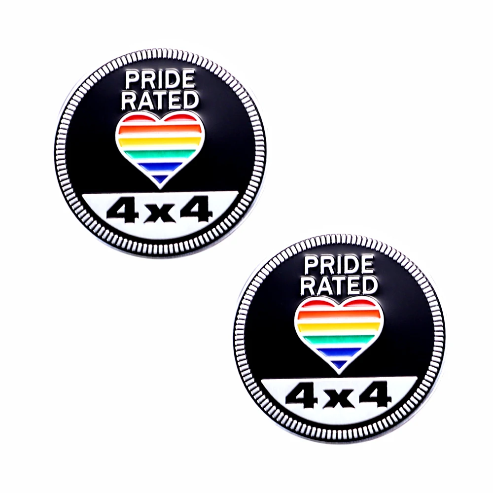 2PCS-car-Sticker-Rainbow-Heart-with-Pride-Pated-4-4-Stickers-Auto ...