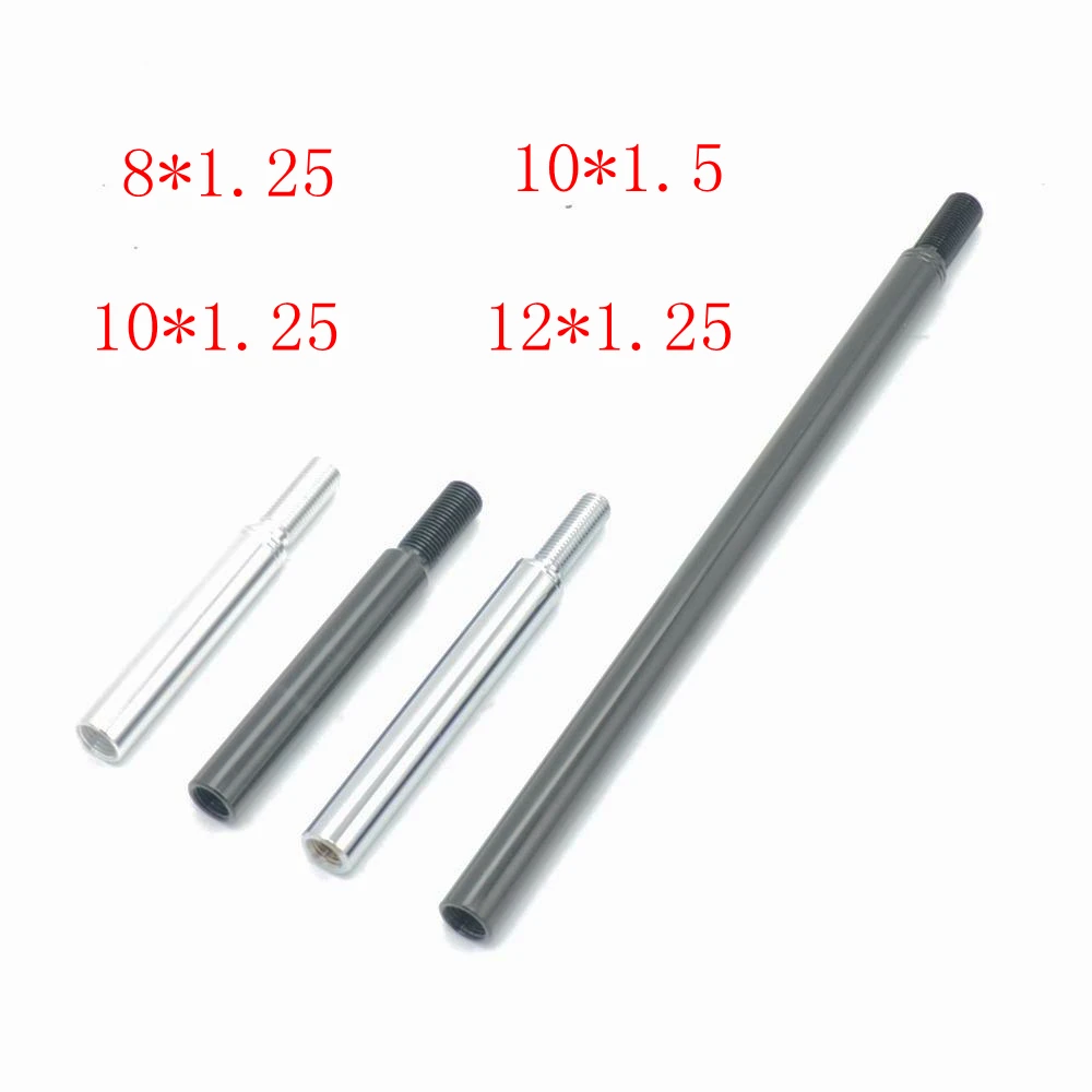 Aluminum-Black-Chrome-Shift-Knob-Extender-Extension-Lever-Gear-Manual ...